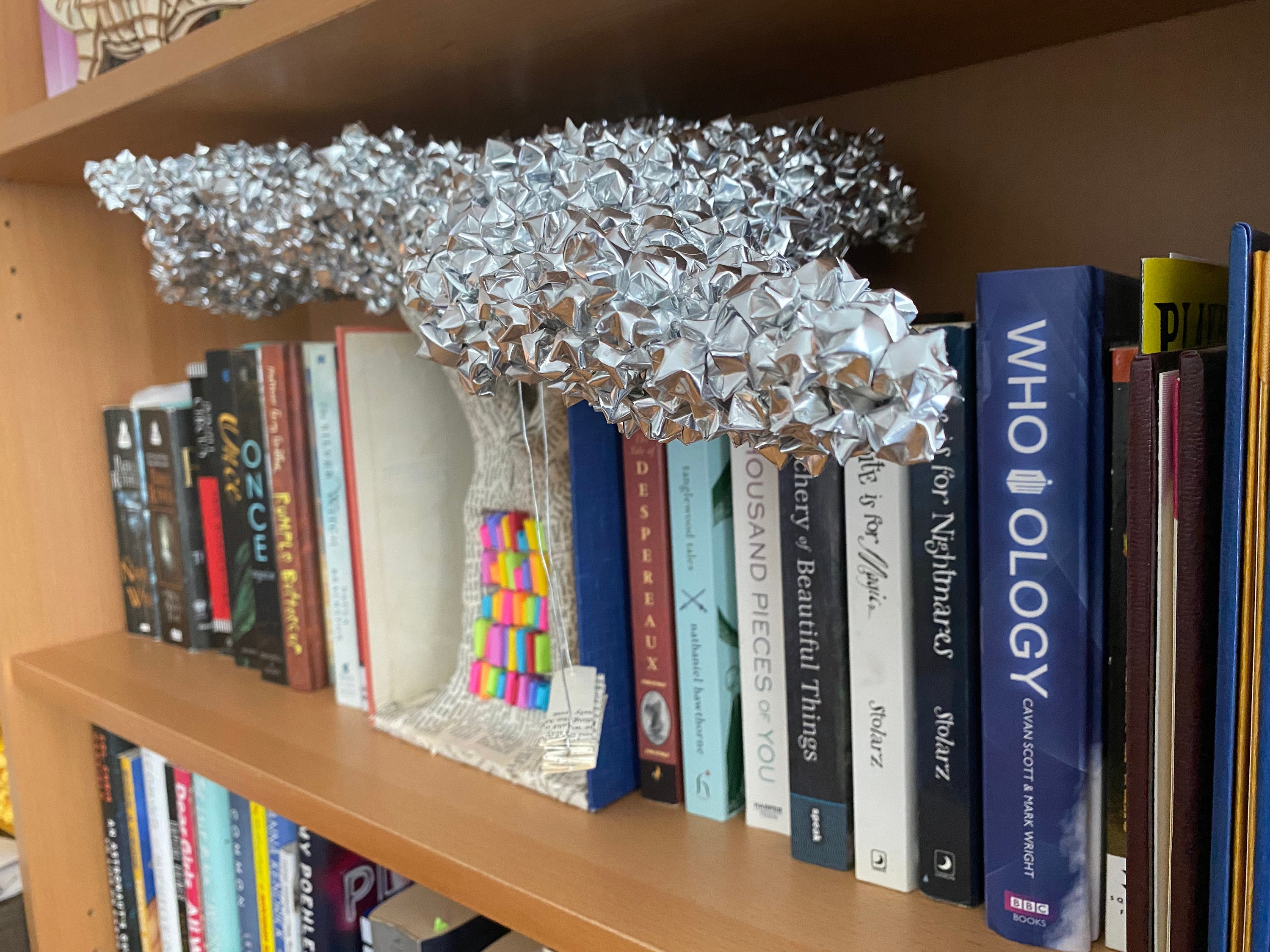 Magic Silver Paper Tree Sculpture Paper Book Art - Etsy
