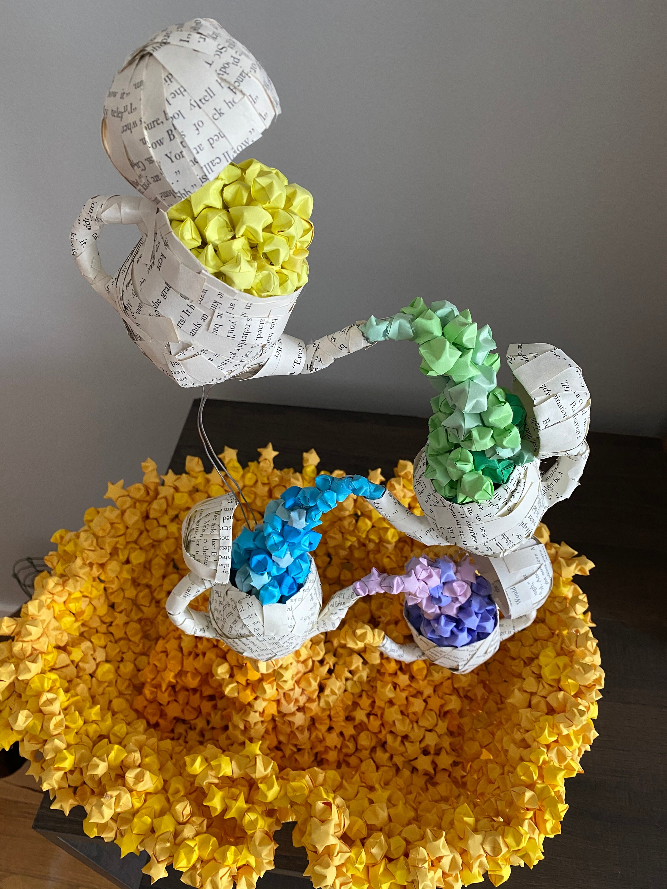 Mad Hatter's Tea Party Teapots: Recycled Paper Book Art Sculpture - Etsy