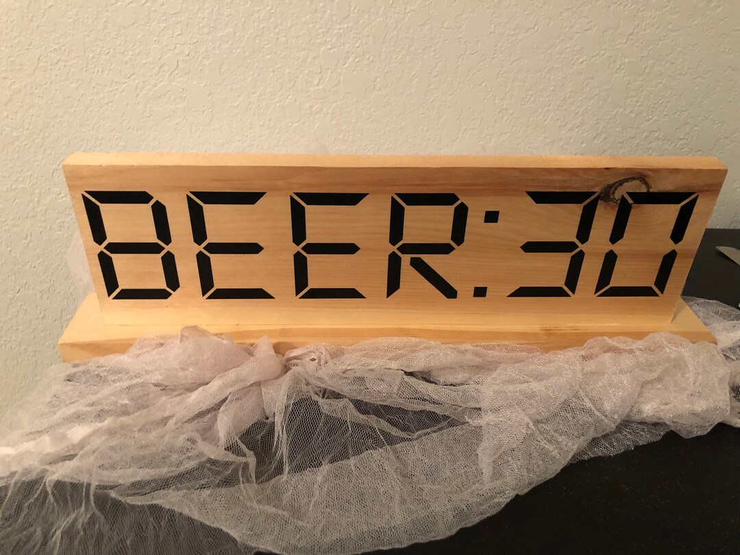BEER:30 Wooden Sign - Etsy
