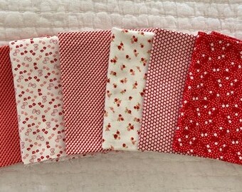 Bonnie Camille Red Fabric - Etsy