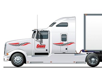Semi Truck Vinyl Graphics Decals Stripes Many Colors Left and - Etsy