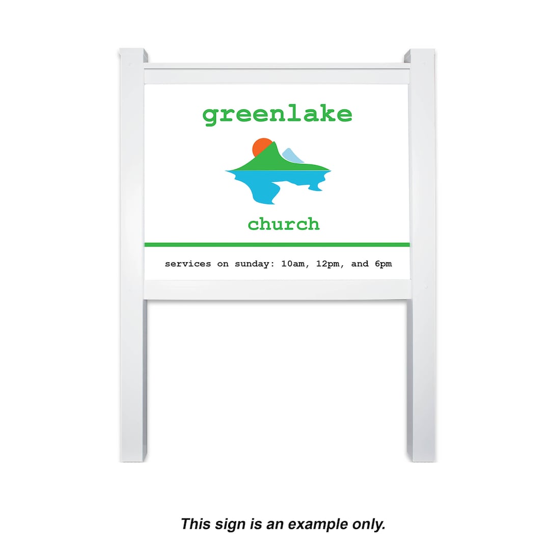 Vinyl Sign Business Sign Post and Panel Sign Kit - Etsy