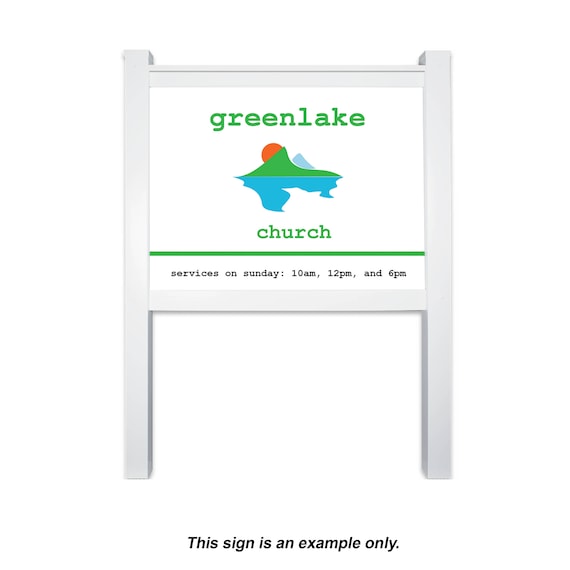 Vinyl Sign Business Sign Post and Panel Sign Kit - Etsy