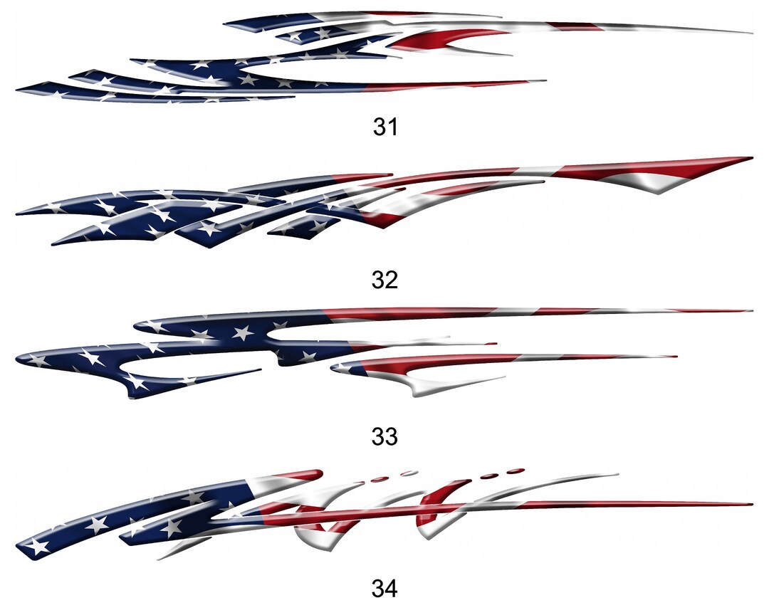 American Flag Patriotic Vinyl Graphics Auto Graphics Truck Graphics ...