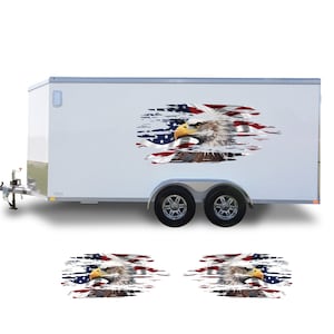 Patriotic Graphics American Flag Trailer Graphics Vinyl Graphics Auto ...