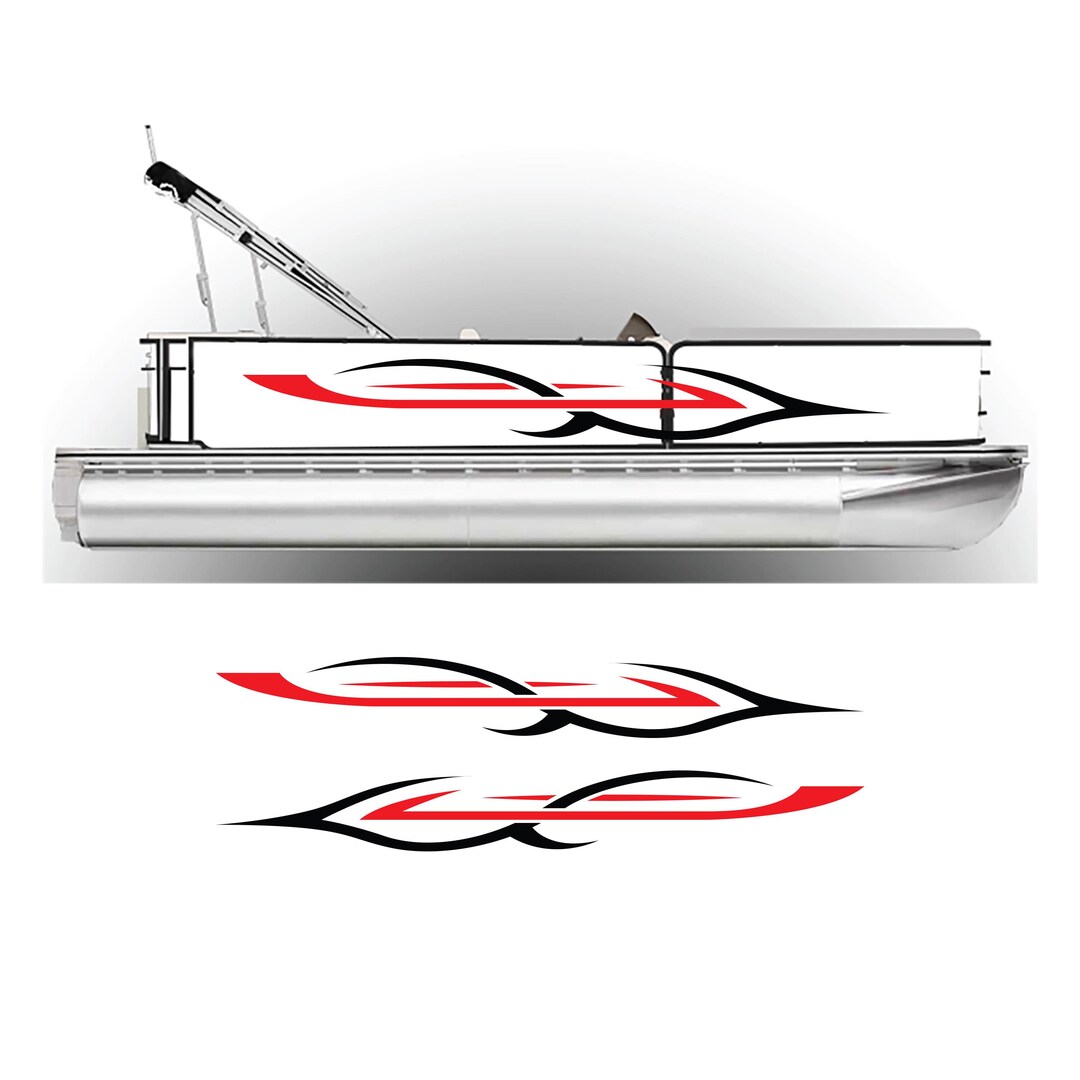 Pontoon Graphics Decals Boat Graphics Decals - Etsy