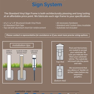 Vinyl Sign Business Sign Post and Panel Sign Kit - Etsy