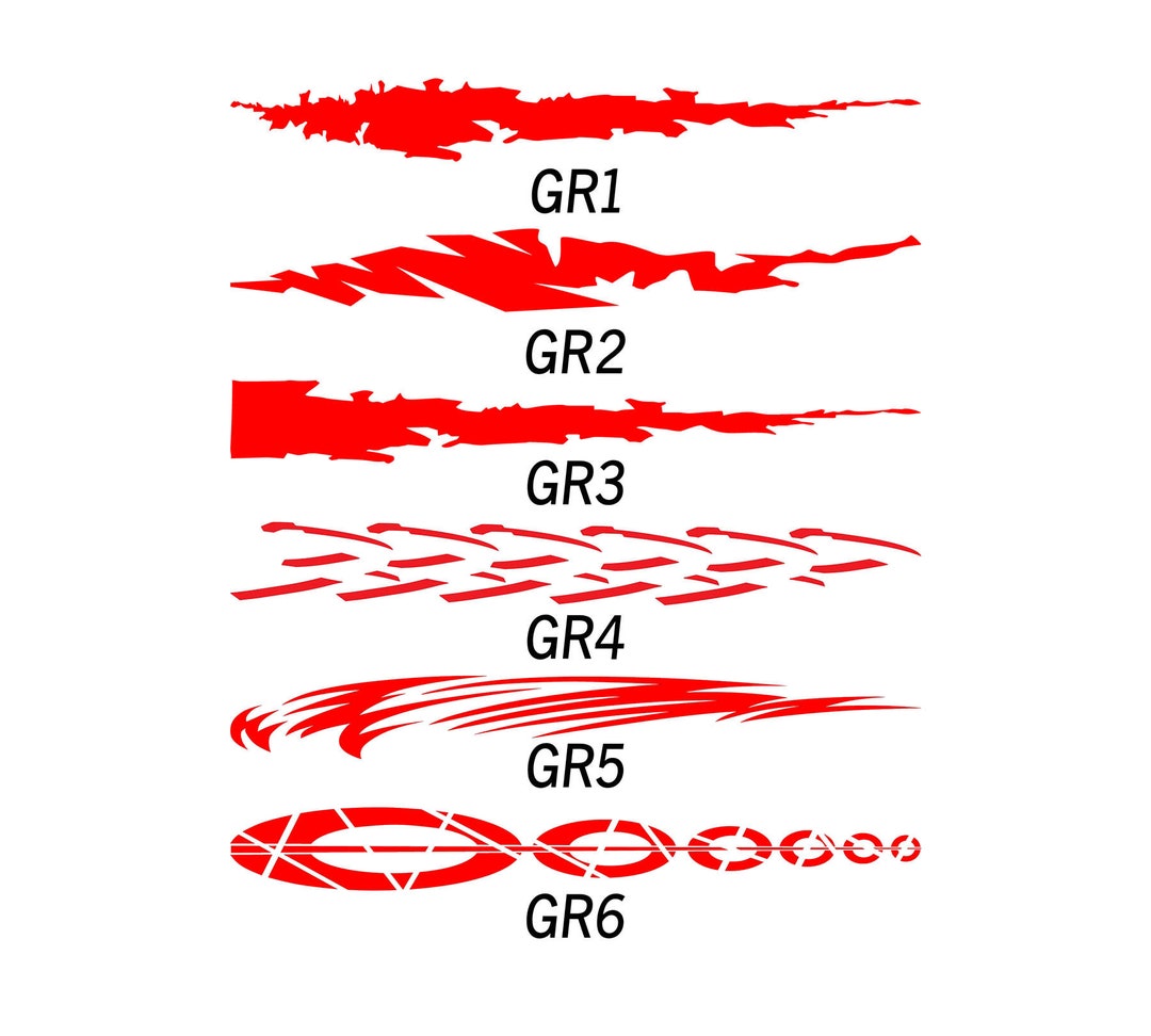 Vinyl Graphics Auto Truck Car Boat Trailer Race - Many Colors - Left ...