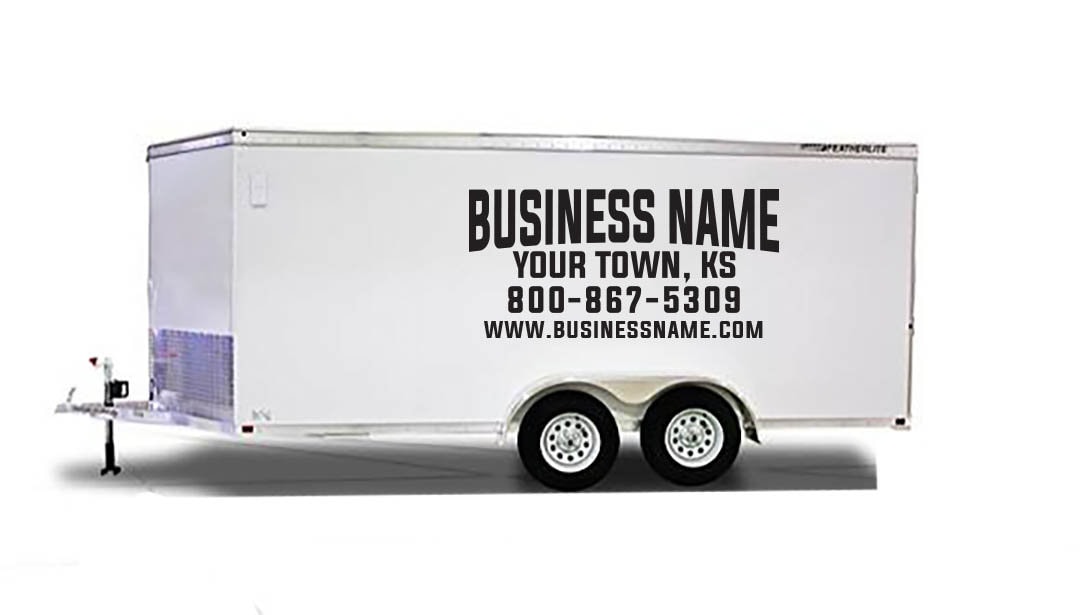 Custom Trailer Lettering Business Lettering Decals - Etsy