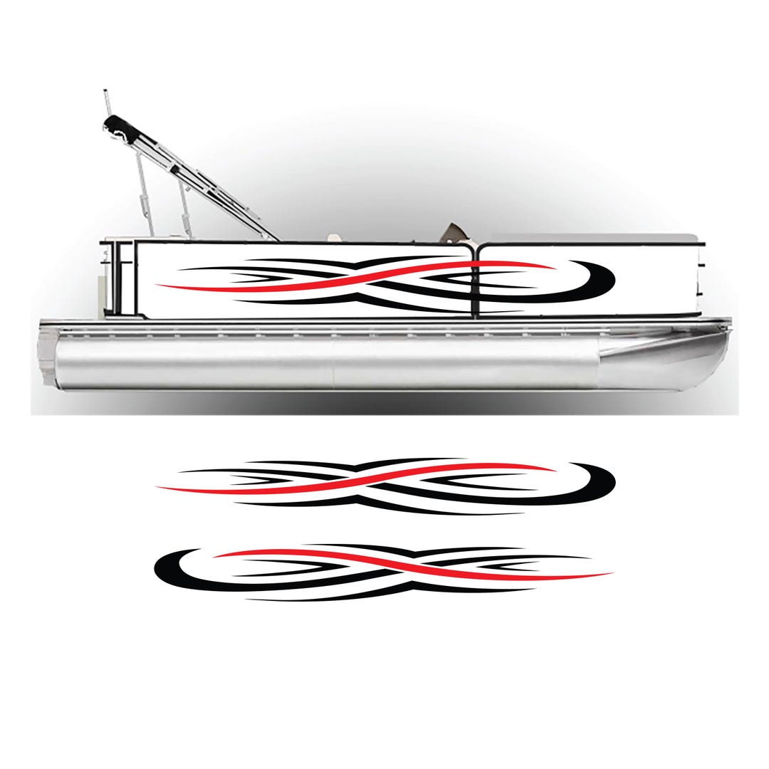 Pontoon Graphics Decals Boat Graphics Decals - Etsy