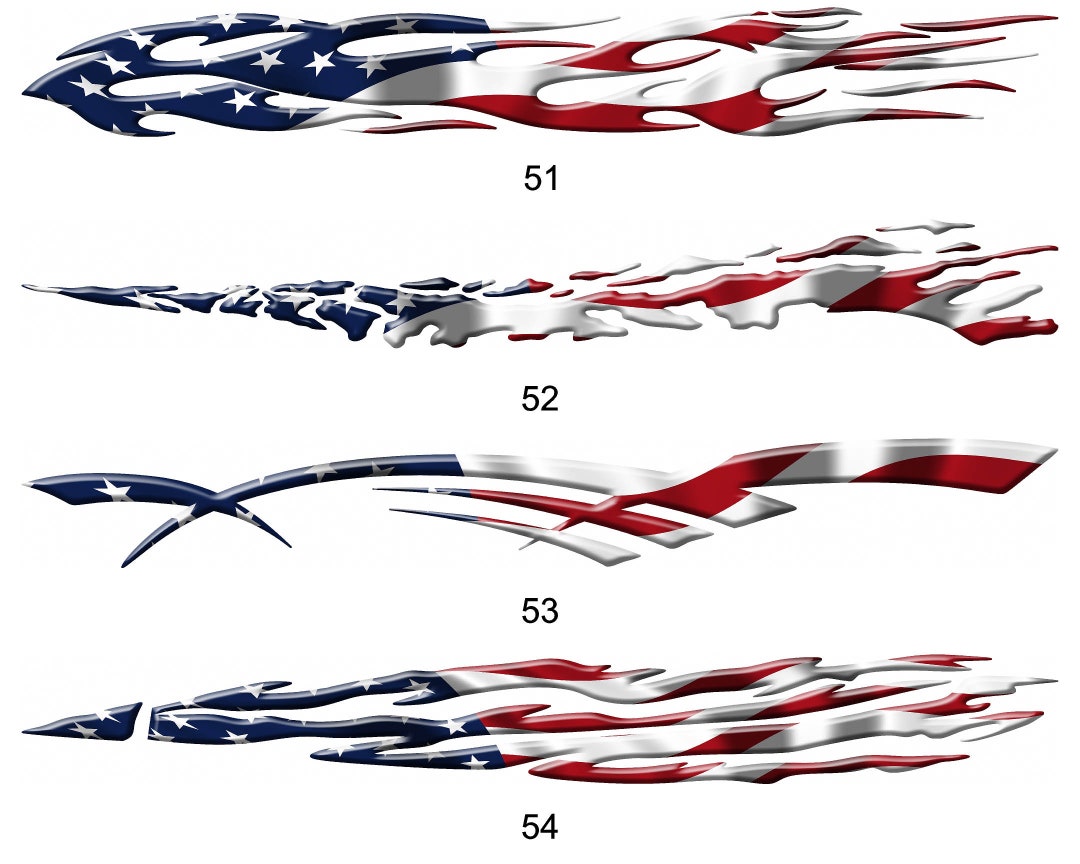 American Flag Patriotic Vinyl Graphics Auto Graphics Truck Graphics ...