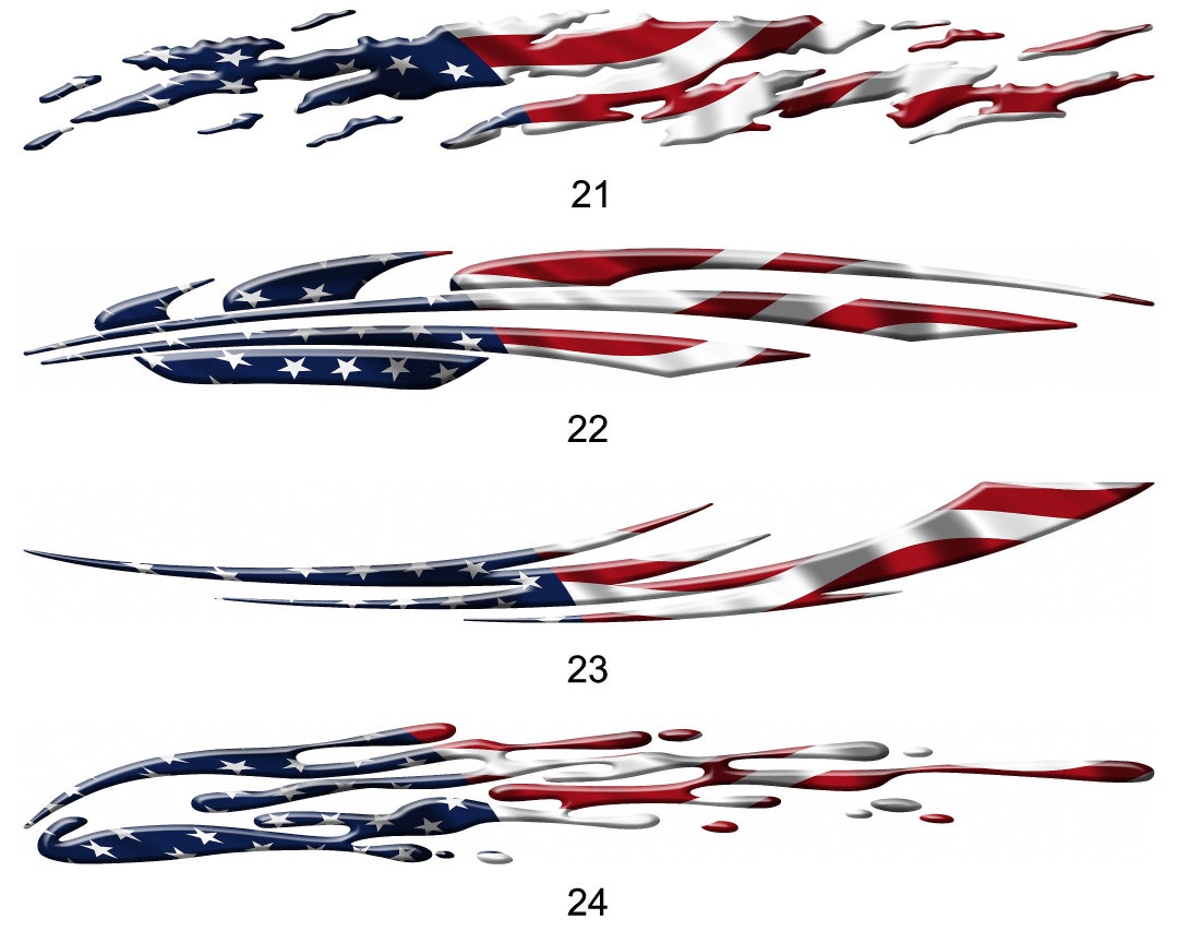 American Flag Patriotic Vinyl Graphics Auto Graphics Truck Graphics ...