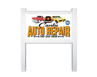 Vinyl Sign Business Sign Post and Panel Sign Kit | Etsy