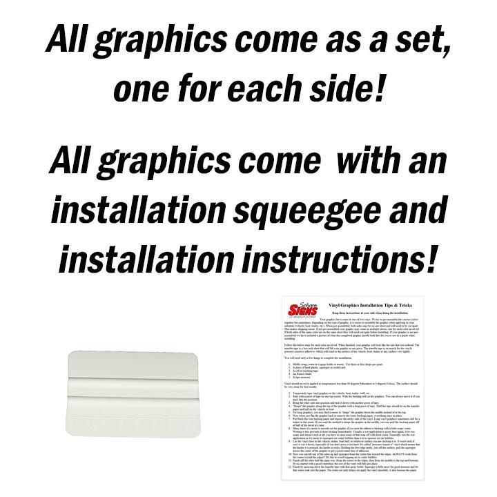 Custom Full Color Printed Van Box Truck Lettering Business Lettering ...