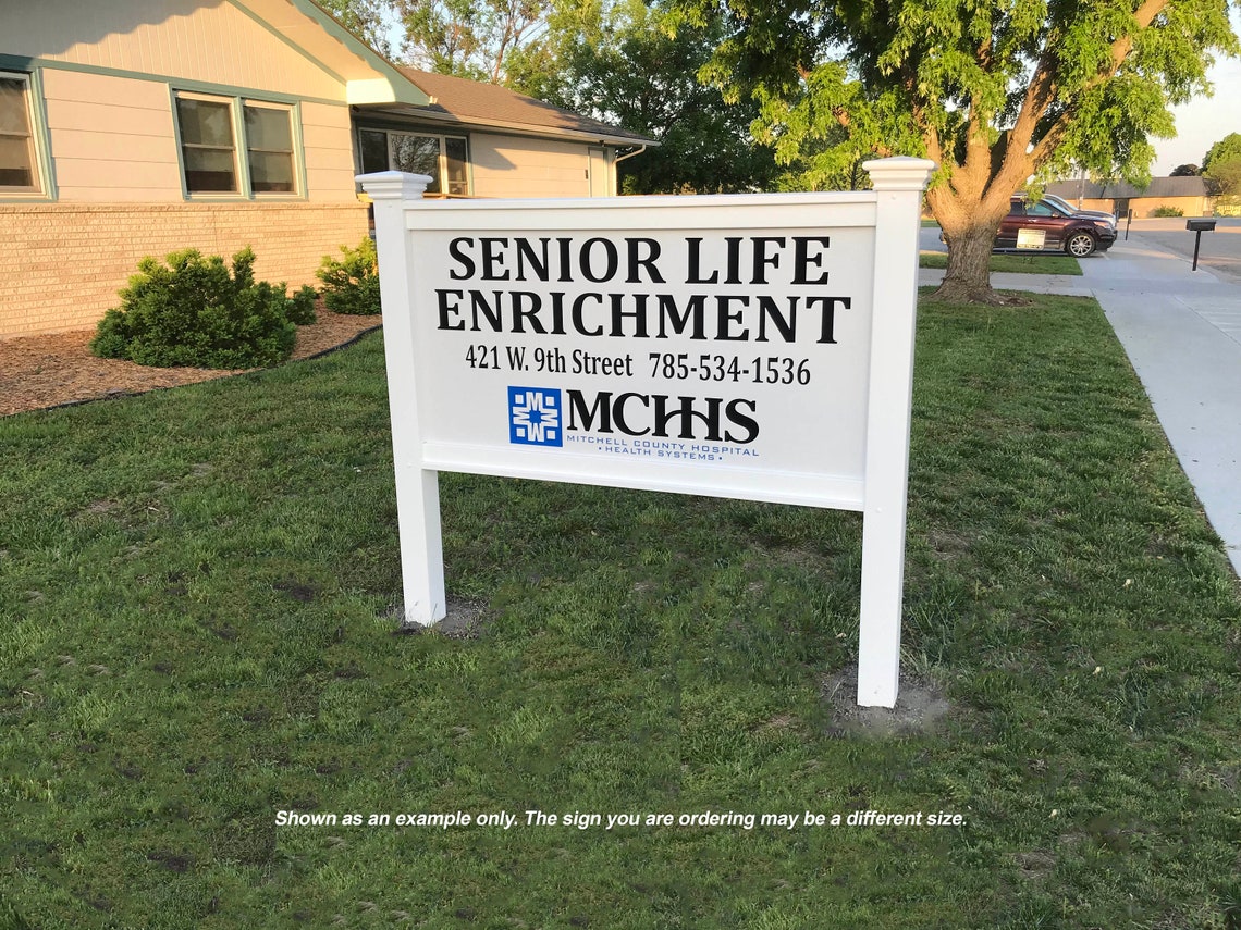 Vinyl Sign Business Sign Post and Panel Sign Kit - Etsy