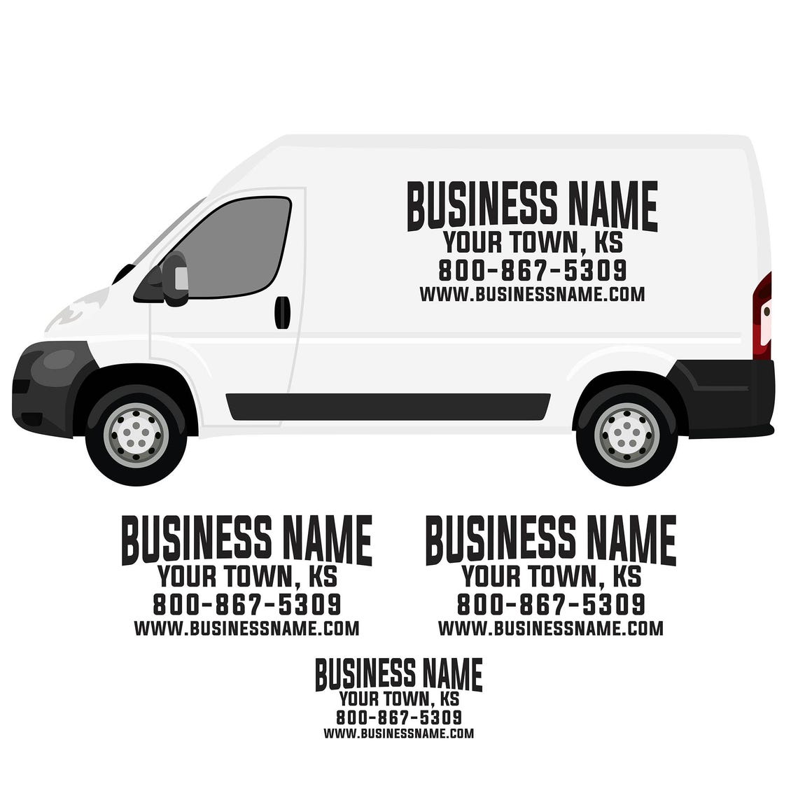 Custom Van Box Truck Lettering Business Lettering Decals - Etsy