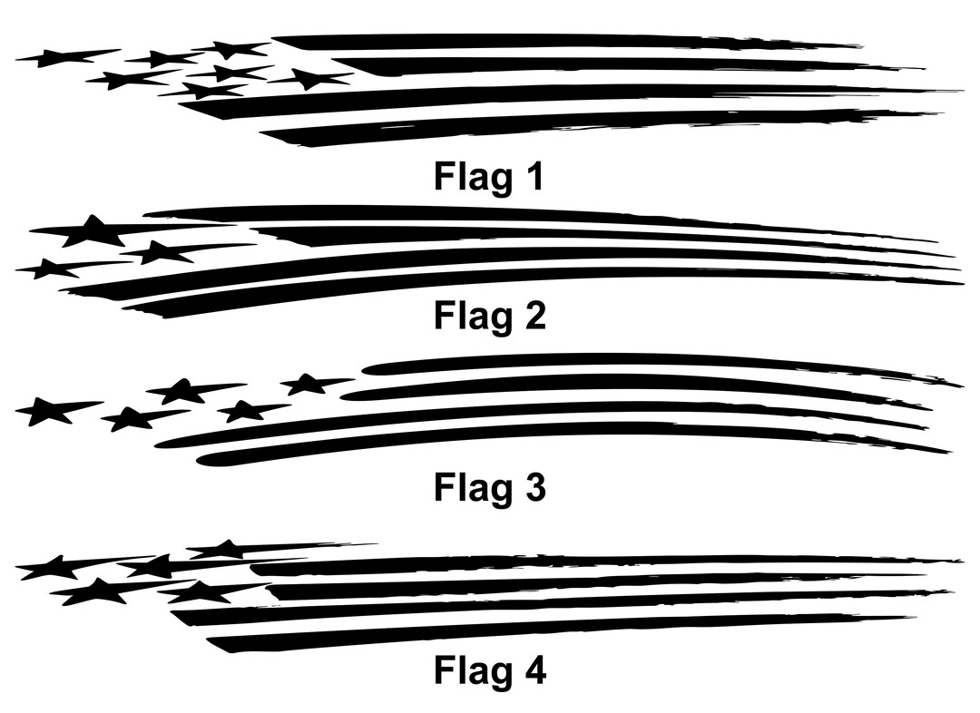 American Flag Patriotic Vinyl Graphics Auto Truck Car Boat Trailer Race ...