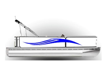 Vinyl Graphics Pontoon Graphics Boat Graphics Many Color Options Right ...