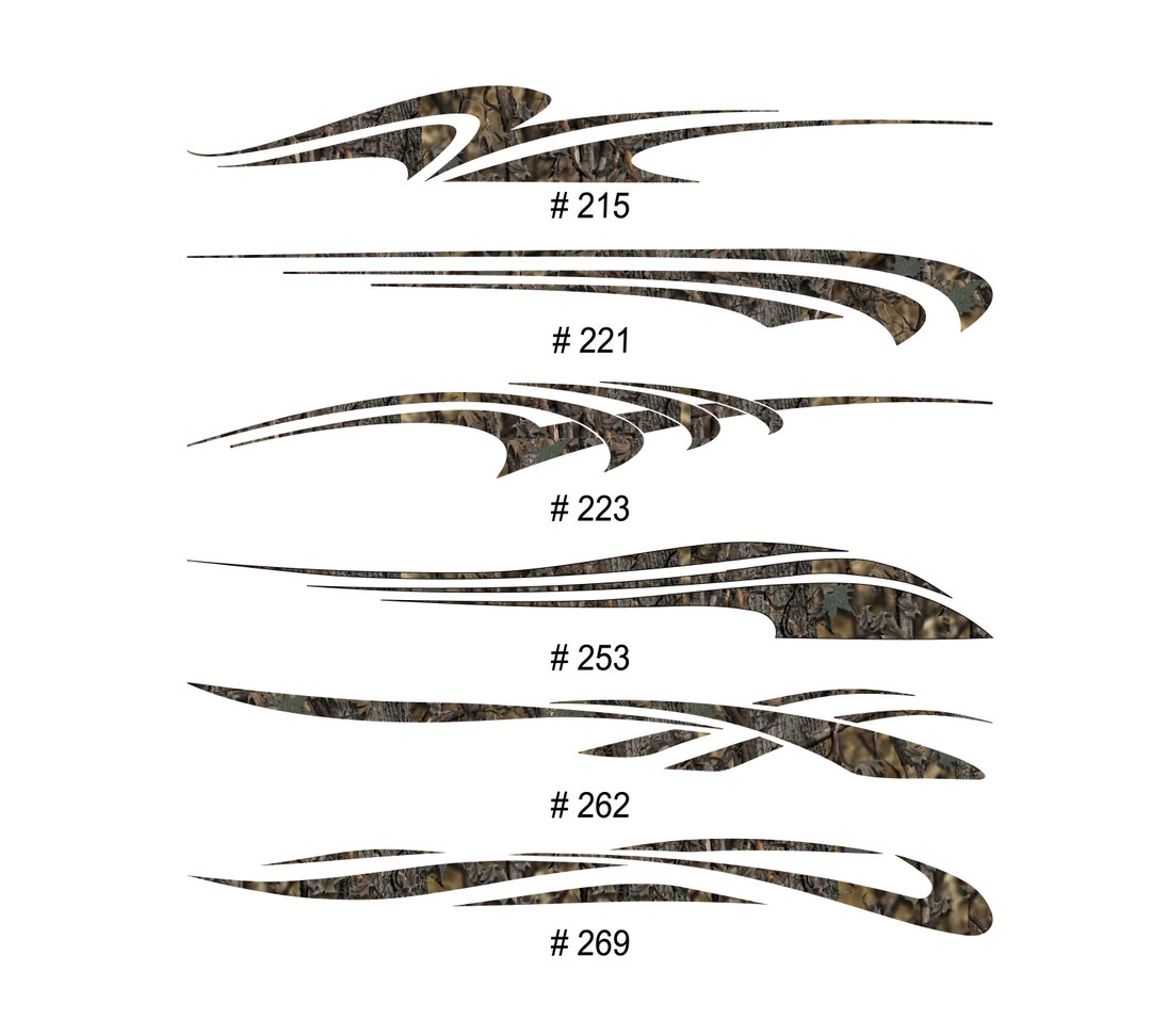 Camo Camouflage Vinyl Graphics Auto Truck Car Boat Trailer Race - Many ...