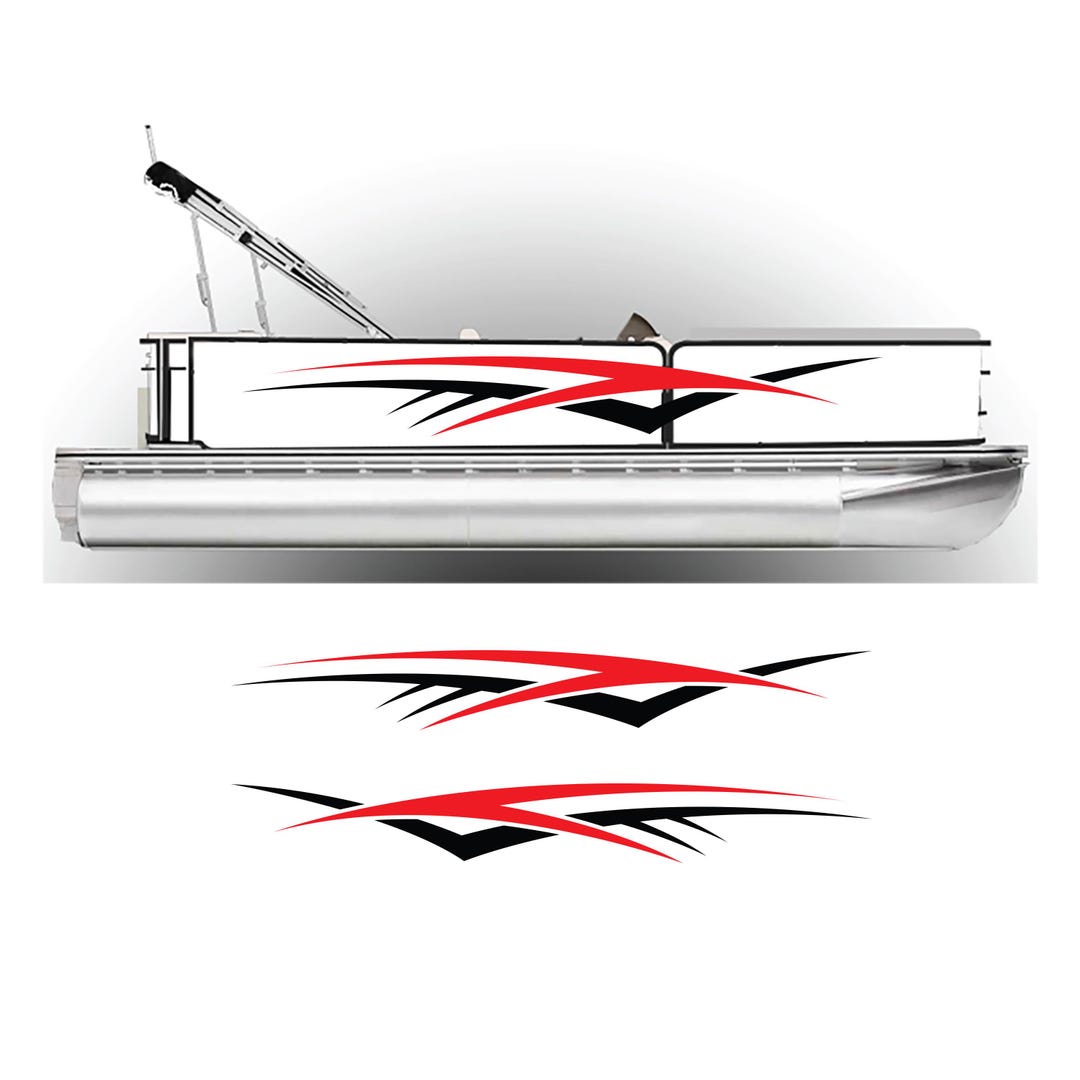 Pontoon Graphics Decals Boat Graphics Decals - Etsy