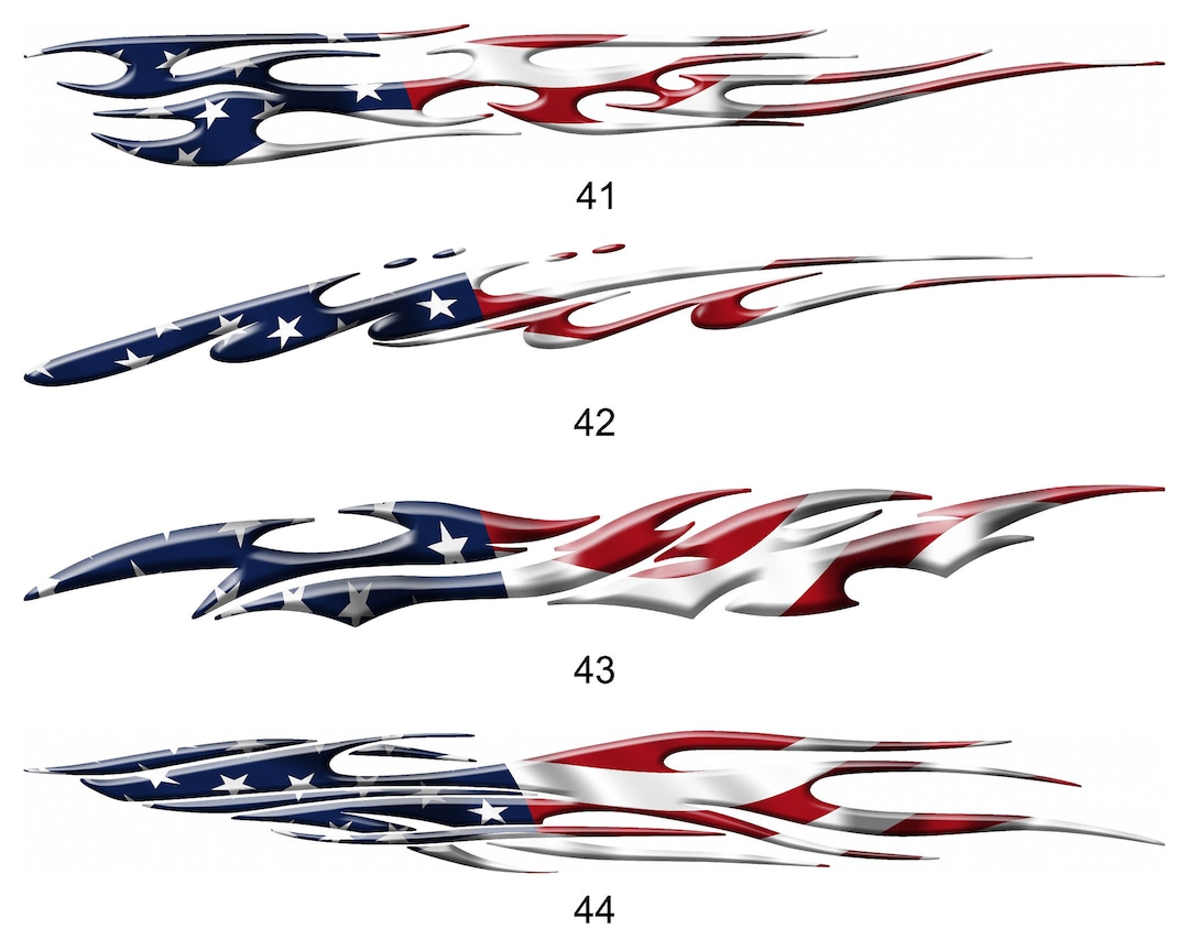 American Flag Patriotic Vinyl Graphics Auto Graphics Truck Graphics ...
