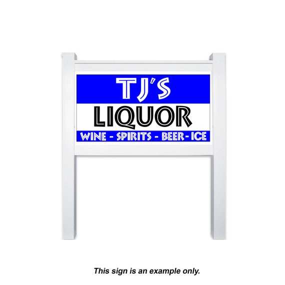 Vinyl Sign Business Sign Post and Panel Sign Kit | Etsy