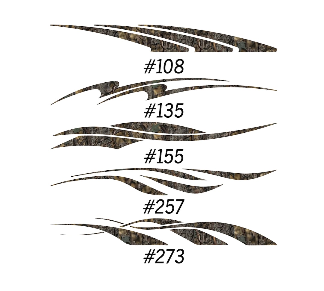 Camo Camouflage Vinyl Graphics Auto Truck Car Boat Trailer Race Many ...