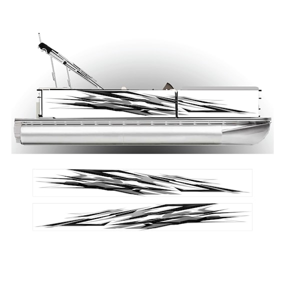 Pontoon Boat Wrap Graphic Decal Kit Many Sizes and Colors - Etsy