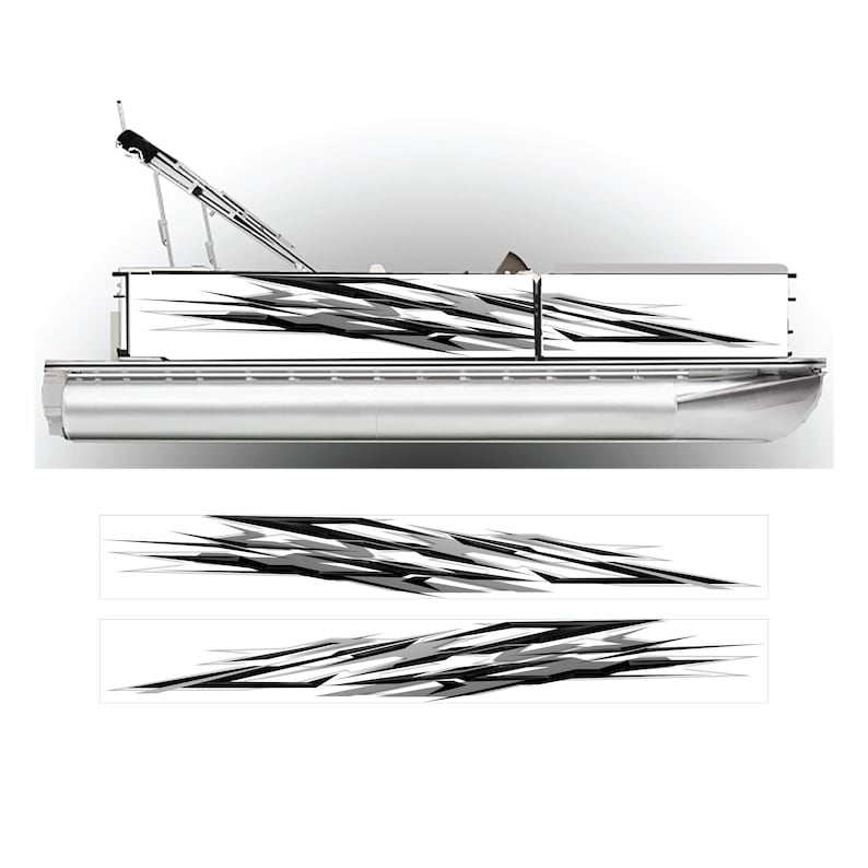 Pontoon Boat Wrap Graphic Decal Kit Many Sizes and Colors - Etsy