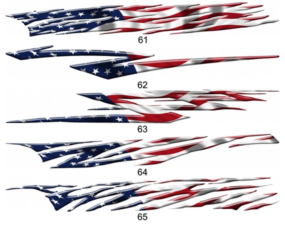 American Flag Patriotic Vinyl Graphics Auto Graphics Truck | Etsy