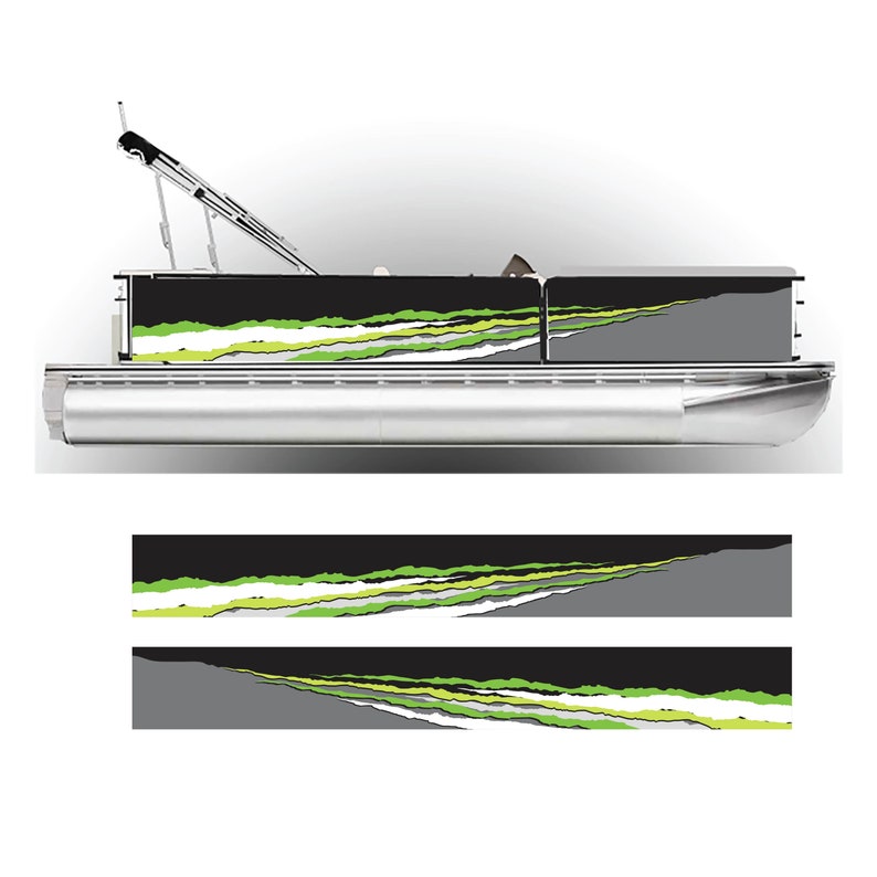 Pontoon Boat Wrap Graphic Decal Kit Many Sizes and Colors - Etsy