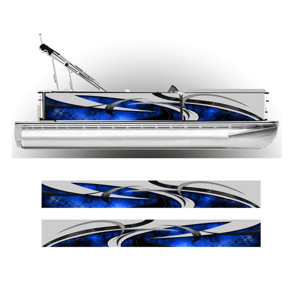 Pontoon Boat Graphics Kit - Etsy