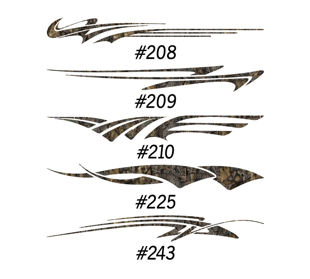 Camo Camouflage Vinyl Graphics Auto Truck Car Boat Trailer Race - Many ...