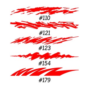 Vinyl Graphics Auto Truck Car Boat Trailer Race - Many Colors - Left ...