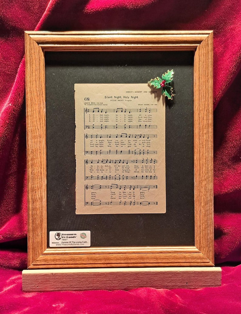 Silent Night, Holy Night - Hymn Sheet - Etsy