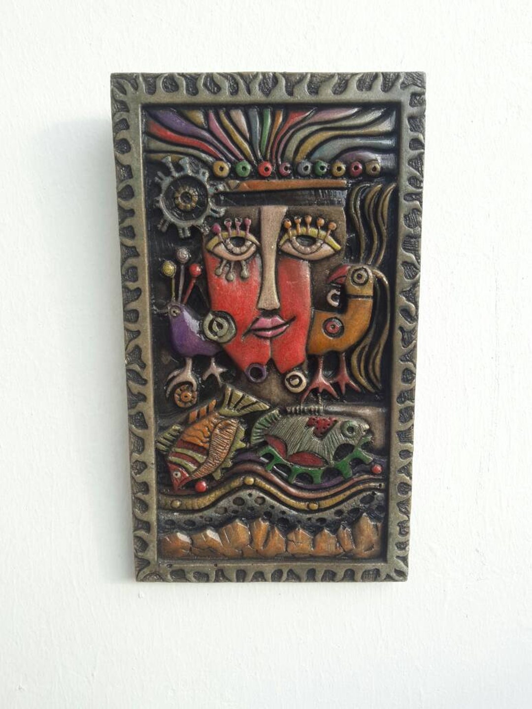 Picasso Style Wall Relief - Etsy