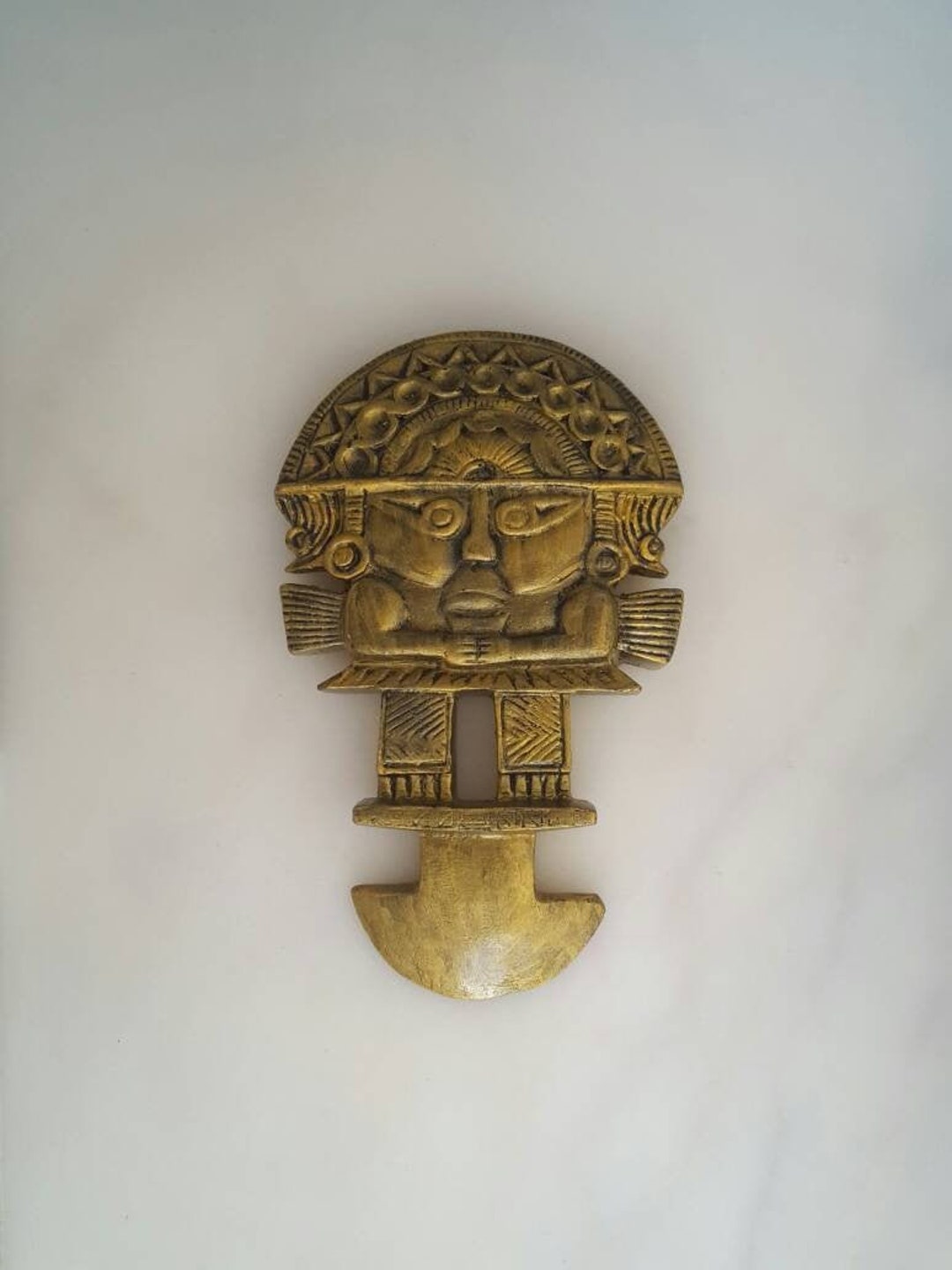 Authentic Peruvian Tumi Ceremonial Knife Wall Hanging Quartz ...