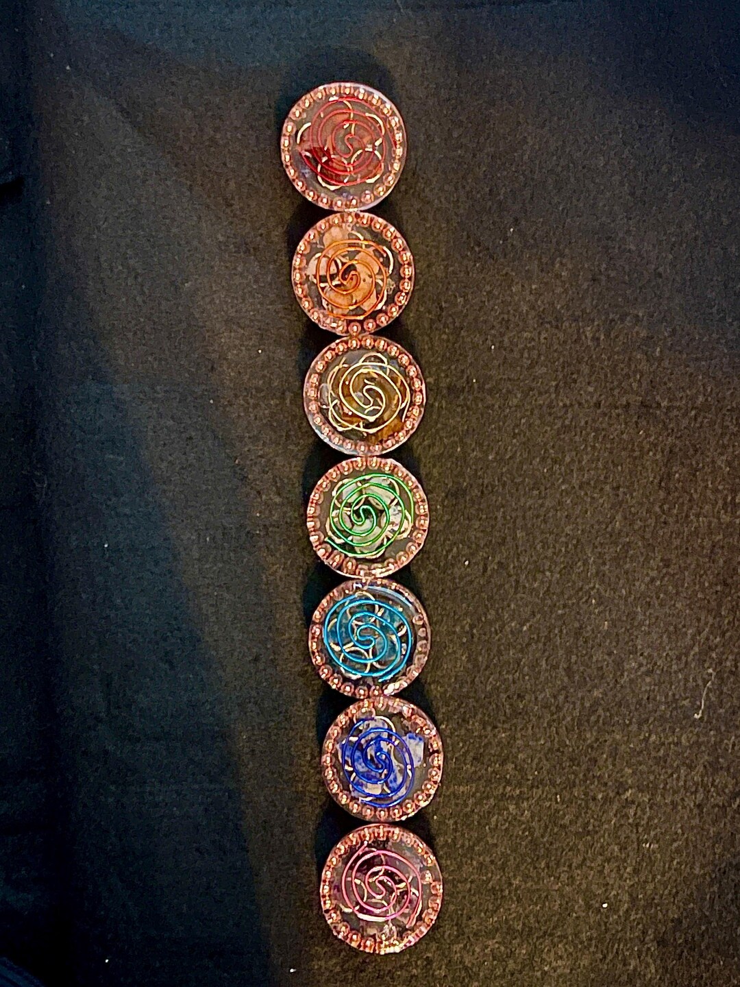 7 Chakra Orgonite Energy Set – Handcrafted Healing Orgonite Generators for Meditation, Balance ...