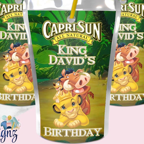 Lion King Birthday Party Candies Lion King Birthday Lion Etsy