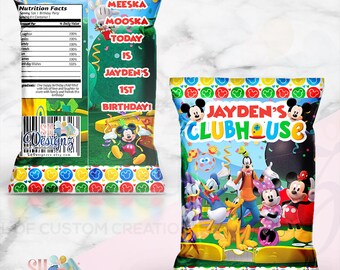 Mickey Mouse Clubhouse Taffy Candy Mickey Mouse Birthday - Etsy