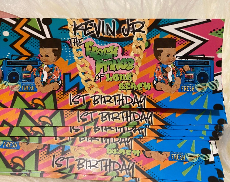 Fresh Prince Birthday Bubble Labels Fresh Prince Birthday - Etsy