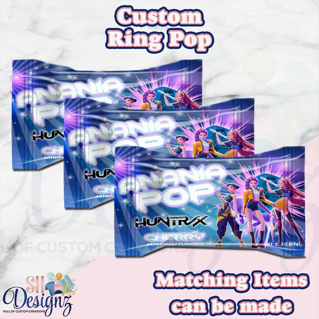 Huntrix Kpop Birthday Party Candies, Demon Hunters Birthday Party Candy ...