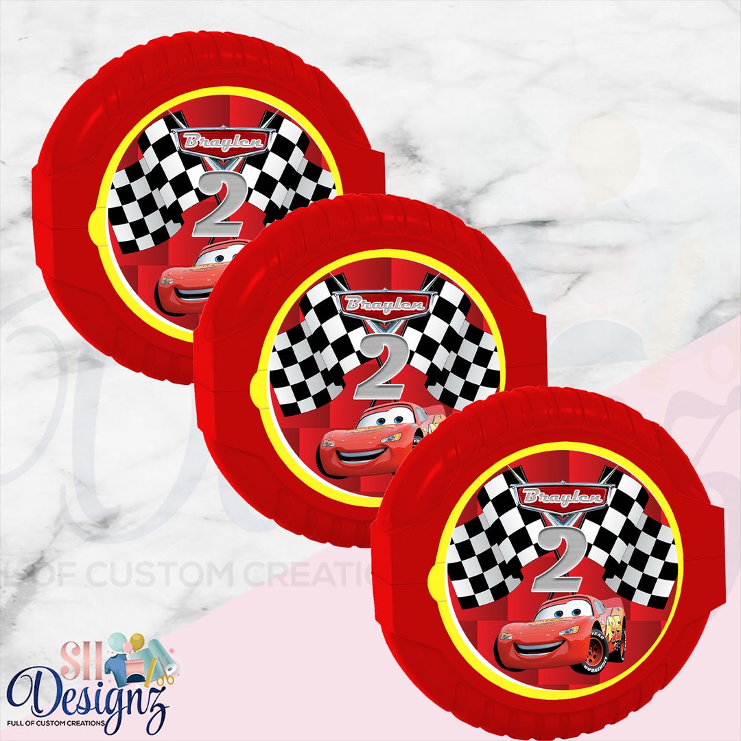 Cars Birthday Party Bubble Gum Candy Party Favors Treats, Cars Theme ...