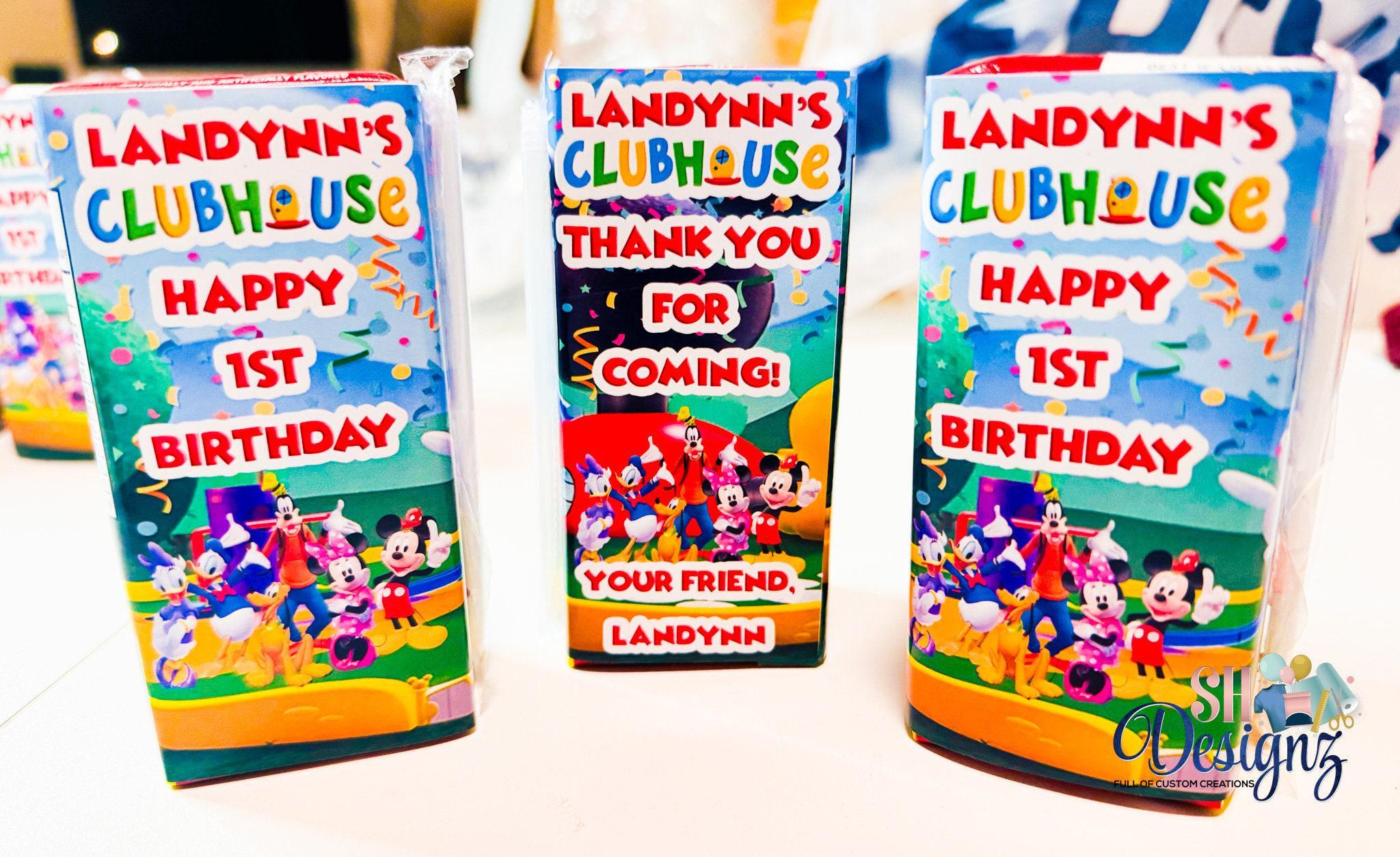 Mickey's Clubhouse Birthday Party Juice Box, Mickey's Clubhouse Party ...