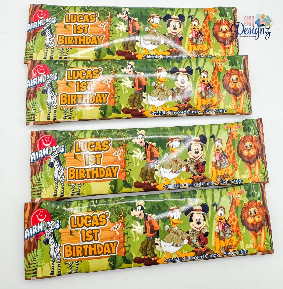 Mickey Mouse Safari Taffy Candy, Mickey Mouse Birthday Party-mickey ...