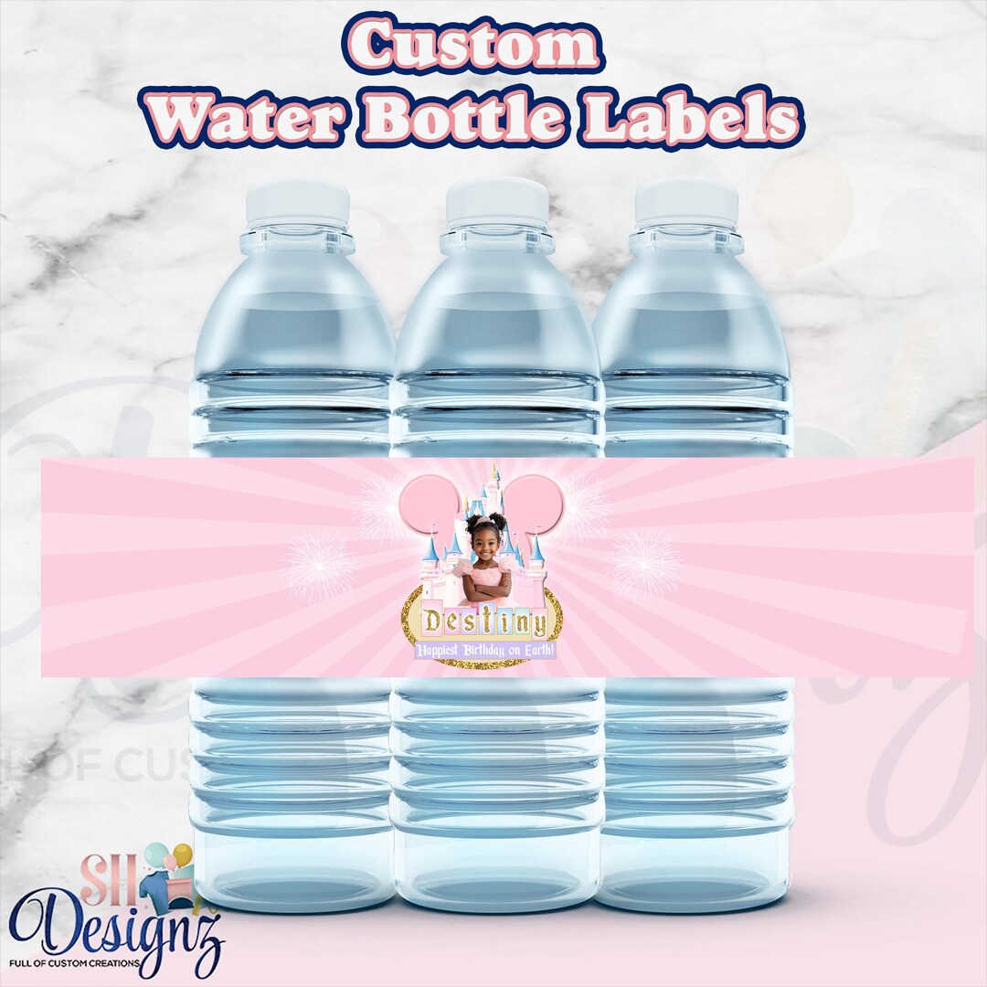 Disneyland Birthday Water Bottle Labels, Disneyland, Disneyland ...
