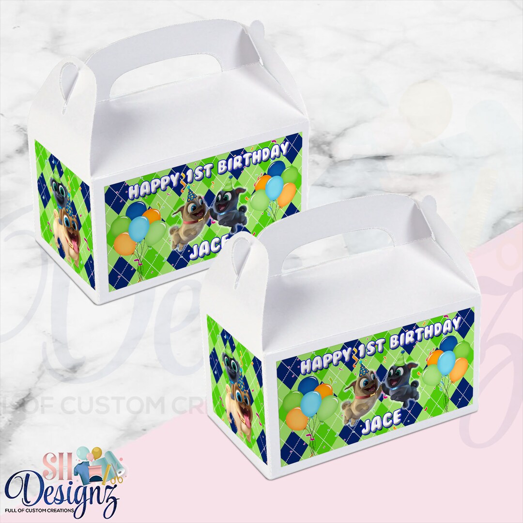 Puppy Dog Pals Birthday Party Theme Gable Boxes , Puppy Dog Pals Gift ...