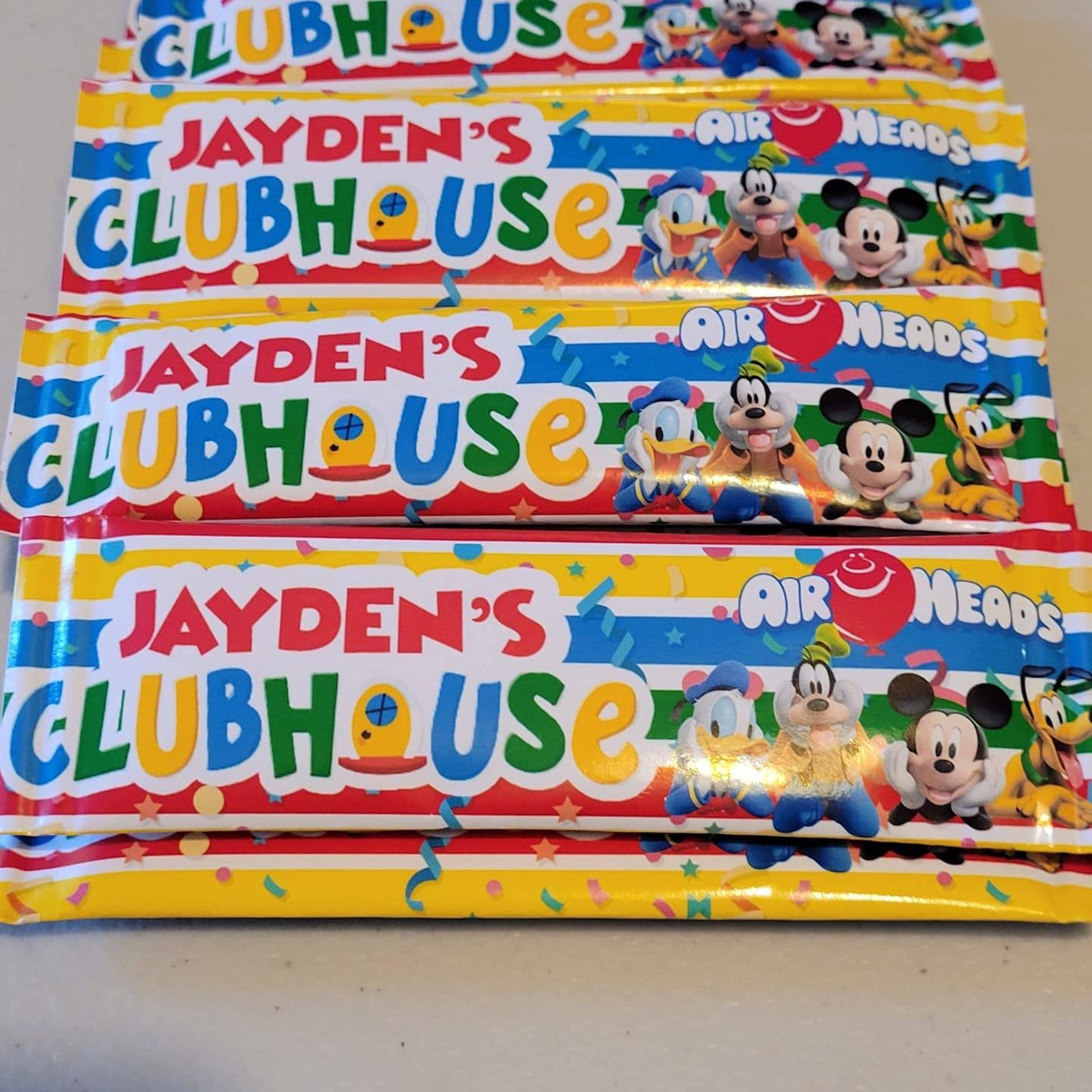 Mickey Mouse Clubhouse Taffy Candy Mickey Mouse Birthday - Etsy