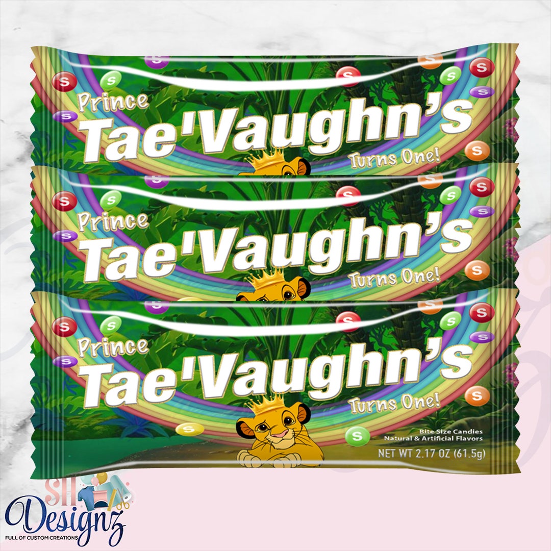 Lion King Birthday Party Candy Favors- Simba Treats Favors- Lion King ...