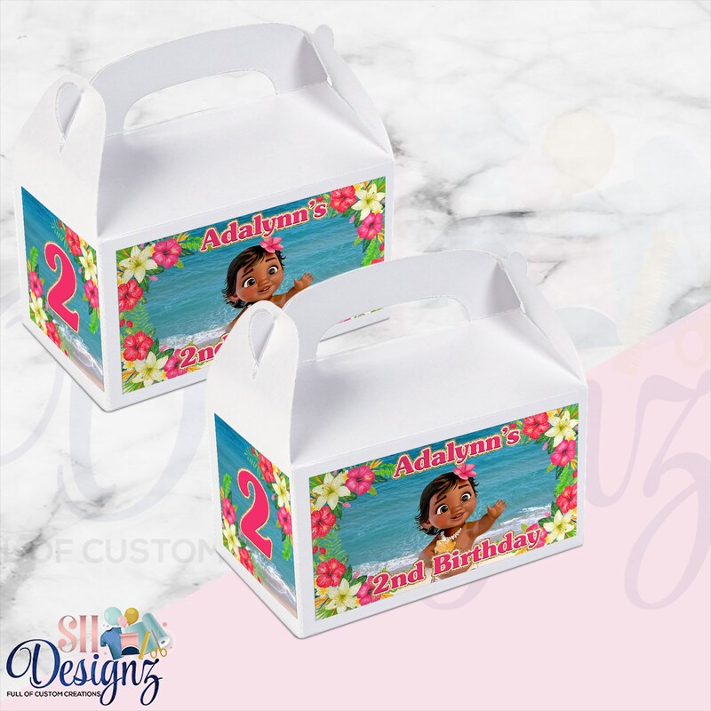 Moana Favor Boxes - Etsy